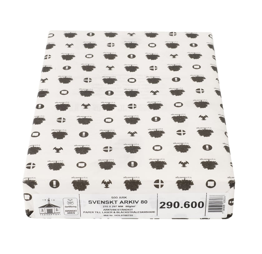 Papper Svenskt Arkiv vitt A4 80g | AllOffice