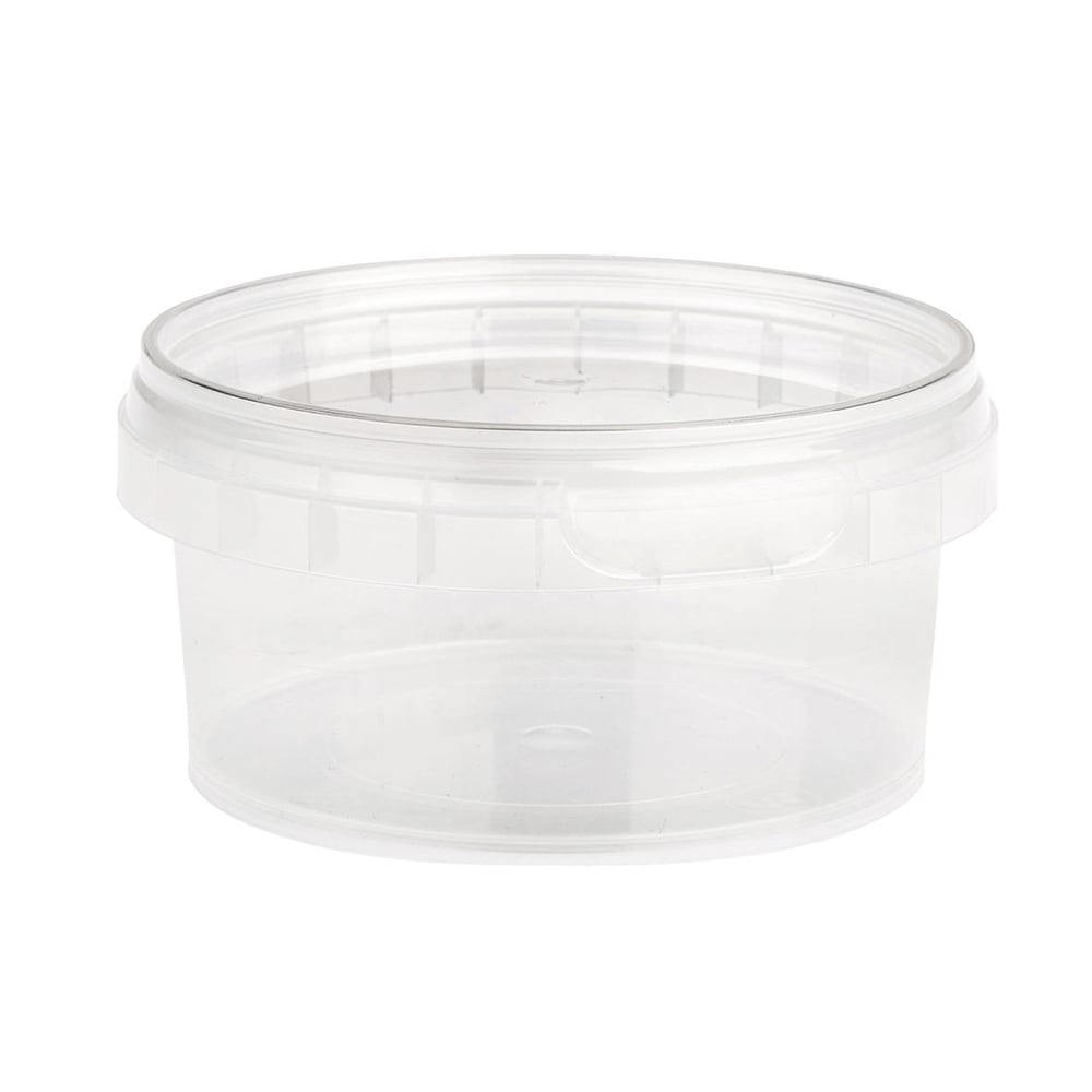 Plastbägare Rund Med Tätt Lock Ø95mm 180ml | AllOffice