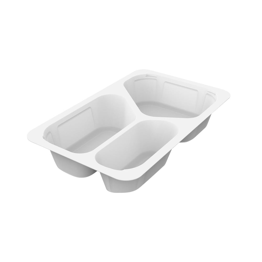 Plastform Duniform 1/4 GN 3-F PP Vit 490/370/200ml | AllOffice