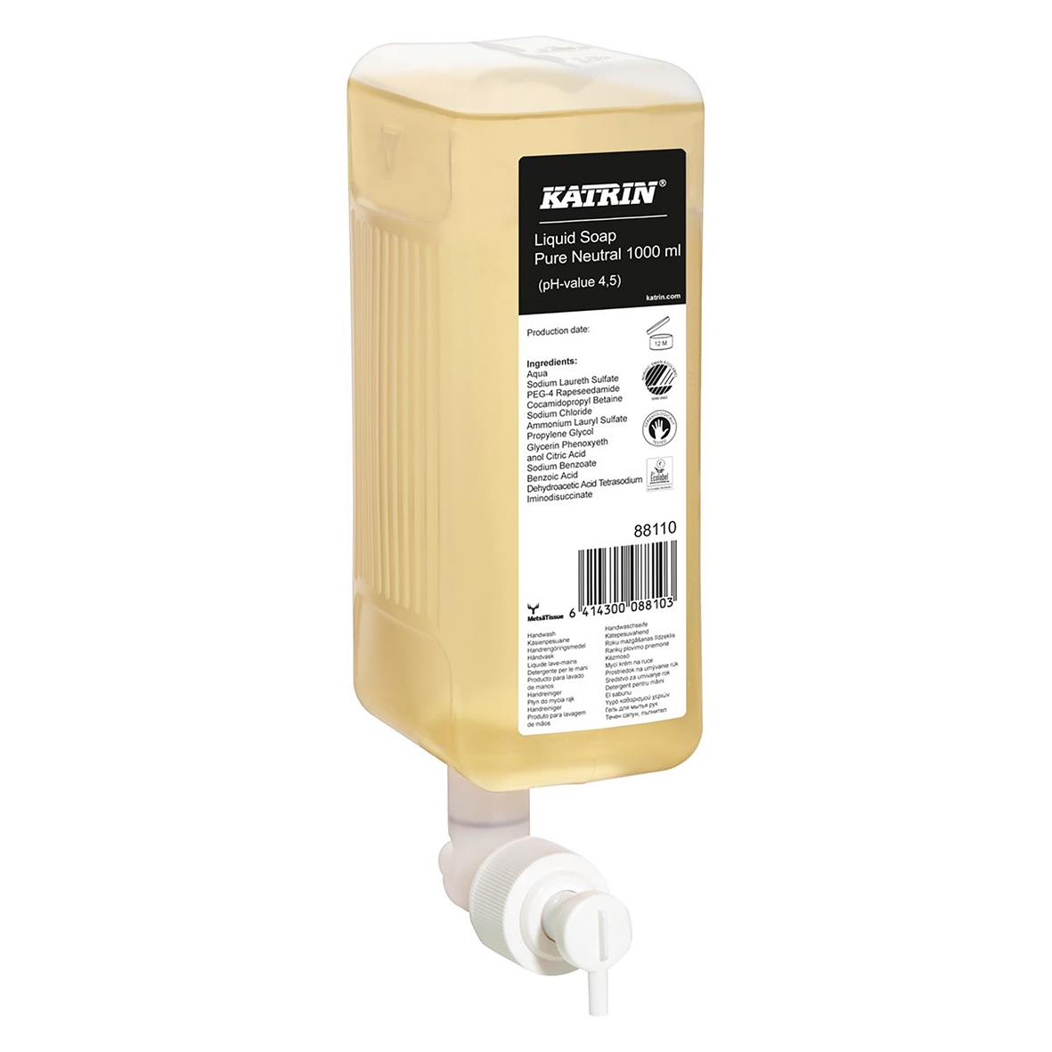 Flytande Tvål Katrin Pure Neutral 1L | AllOffice