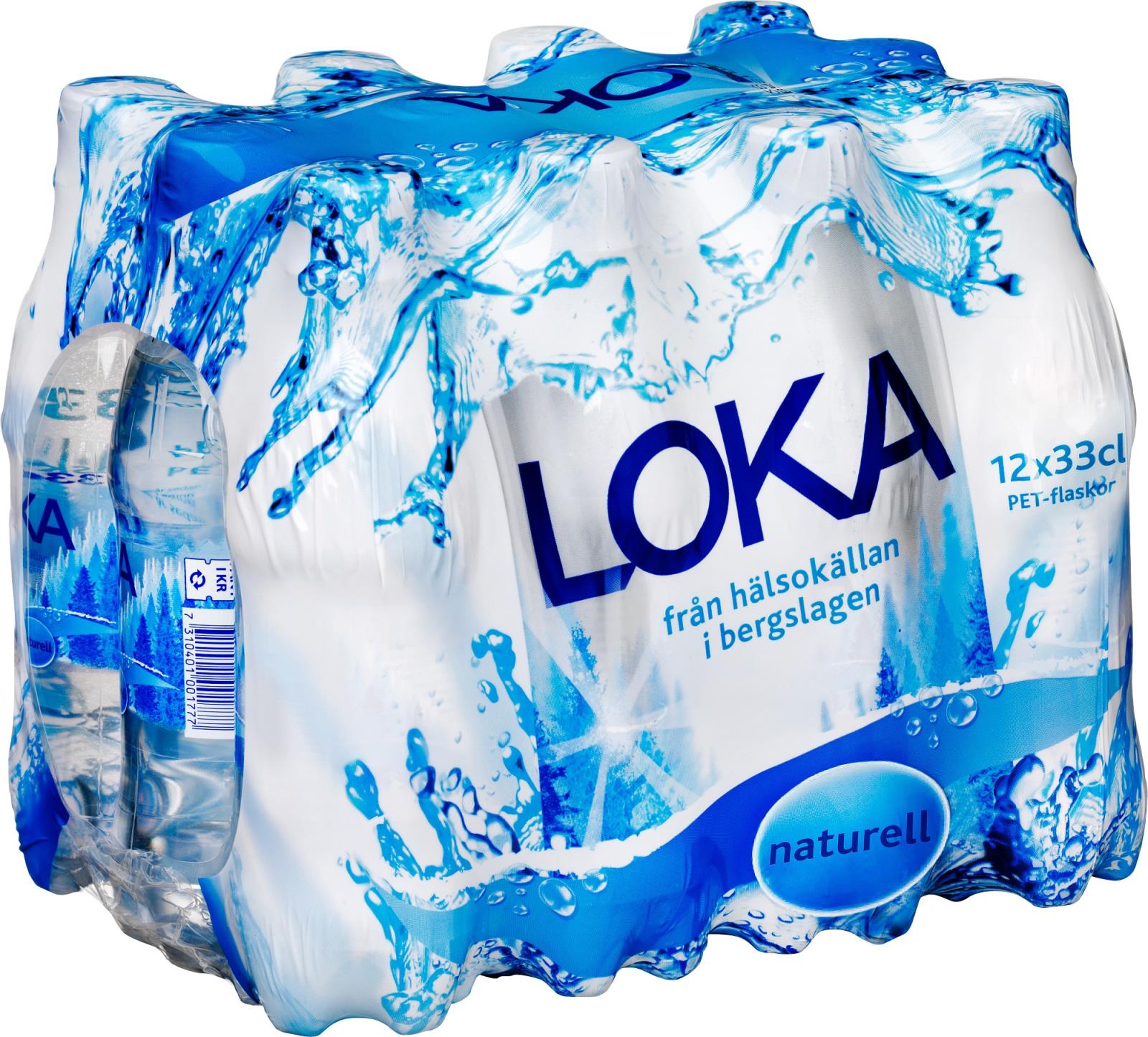 Kolsyrat vatten Loka Naturell 33cl | AllOffice