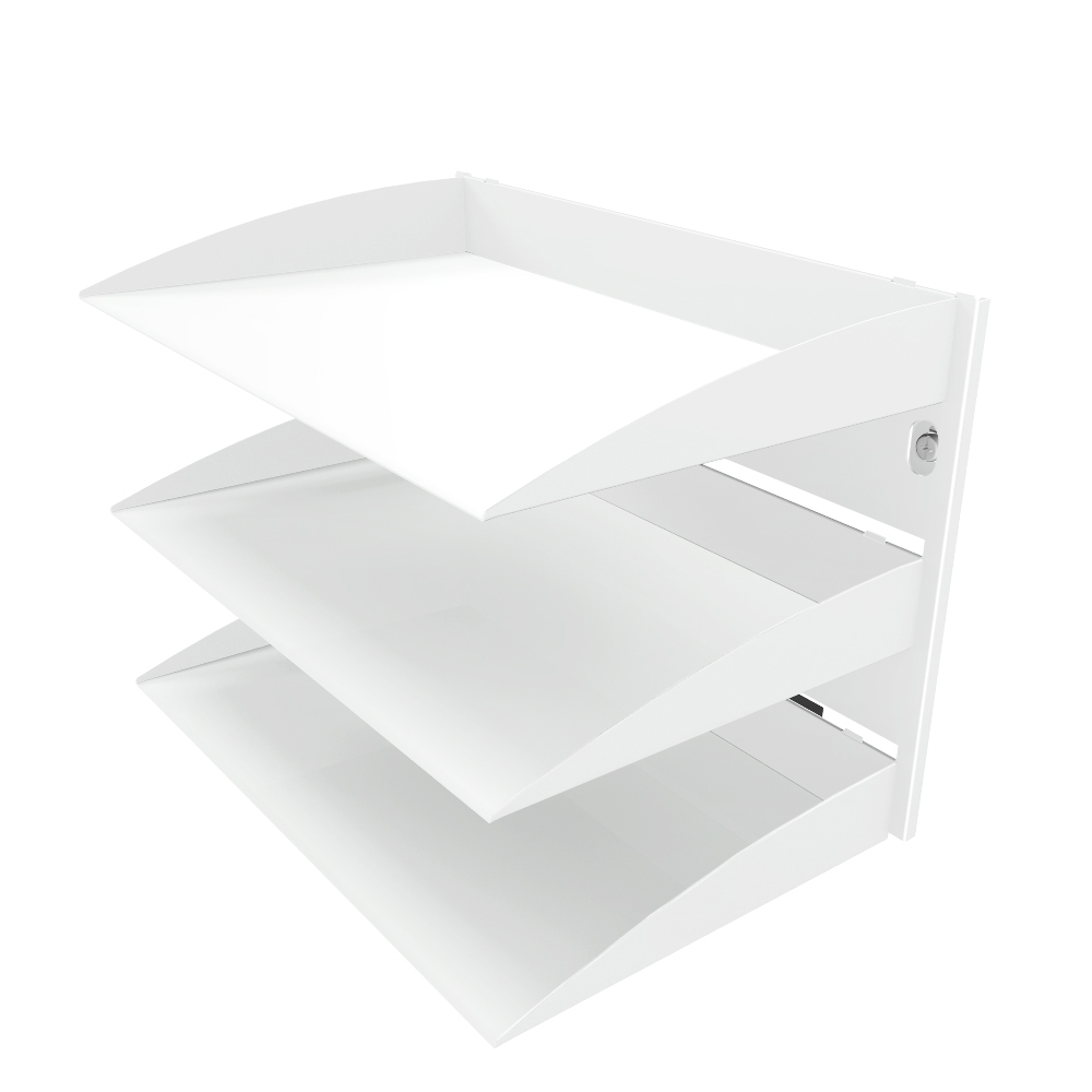 Sorteringsfack Lanab för bordsskärm 3xA4 vit | AllOffice